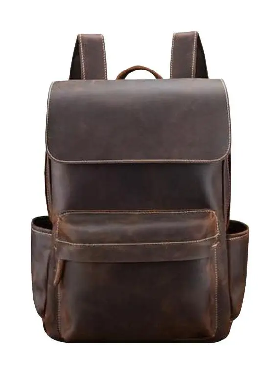 STEEL HORSE LEATHER The Helka Backpack - Dark Brown
