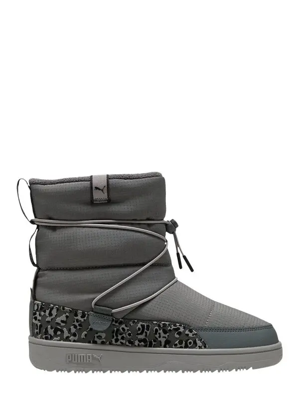 PUMA Snowbae Animal Print Boots - Grey