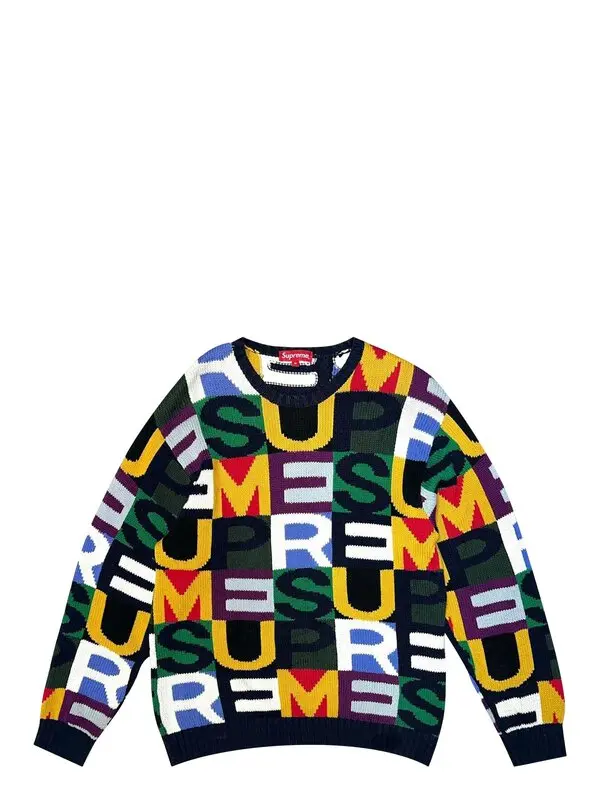 Supreme Big Letters Sweater - Multicolor