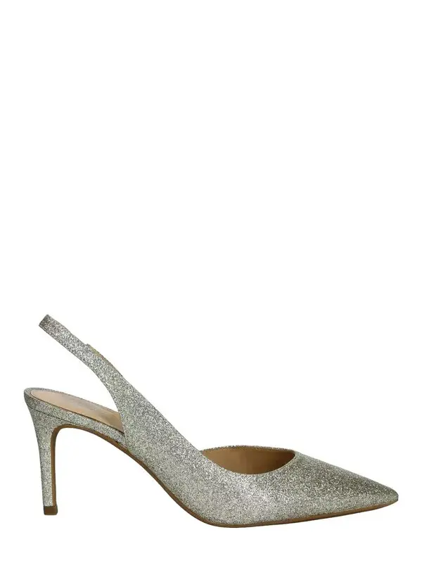 Michael Kors 75mm Glitter Pumps - Silver