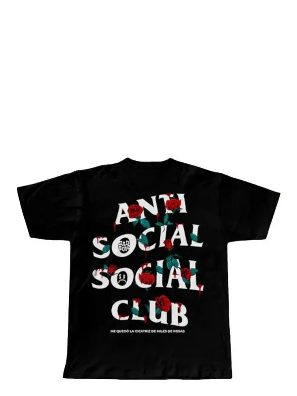ANTI SOCIAL SOCIAL CLUB Sadboyz Miles De Rosas Tee Shirt - Black