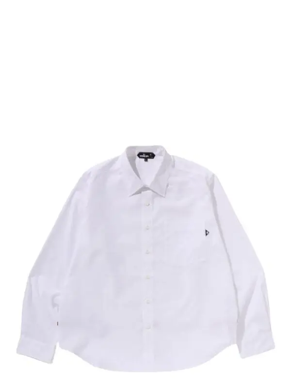 A BATHING APE Plain Dress Shirt - White