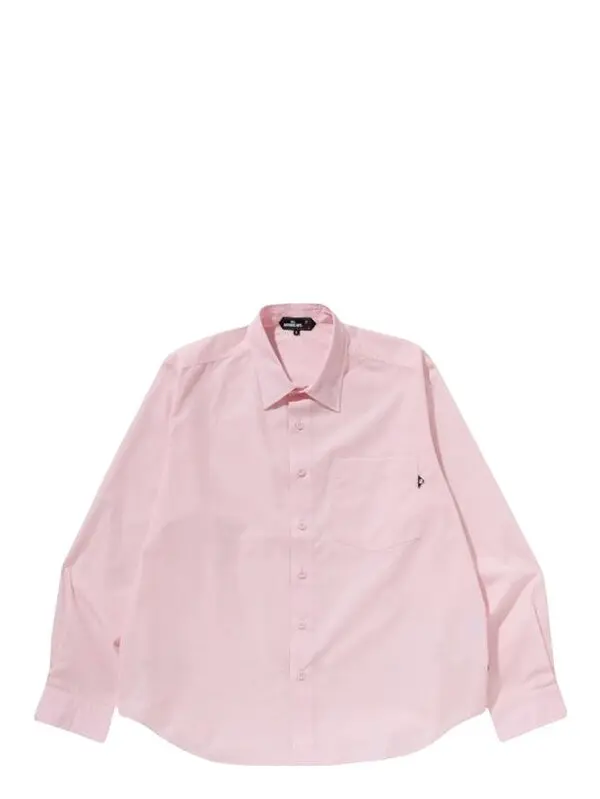 A BATHING APE Plain Dress Shirt - Pink
