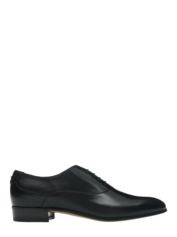 Gucci Lace-up Shoe With Logo Detail - Black