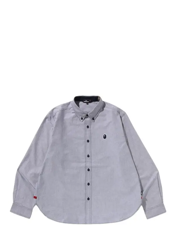 A BATHING APE Oxford Shirt - Navy Blue