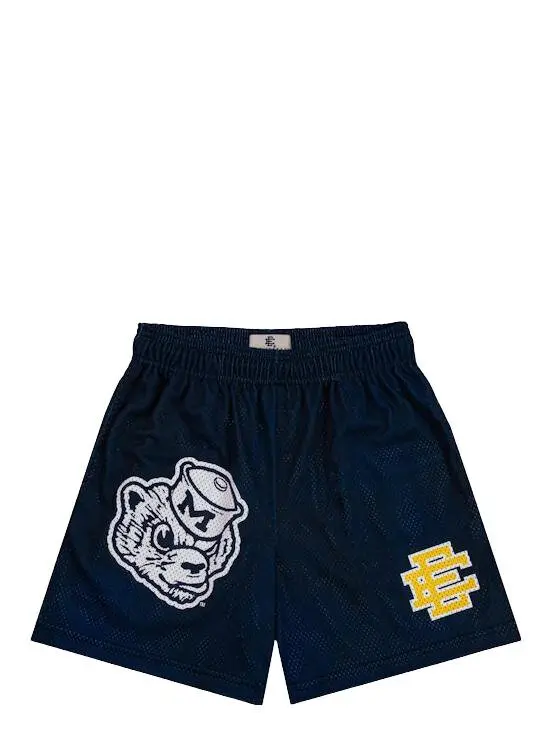 ERIC EMANUEL Ee Basic University Of Michigan Short - Navy Blue/yellow Ee
