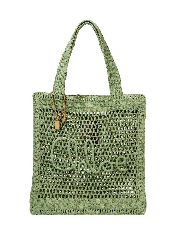 Chloé Braided Tote Bag - Green