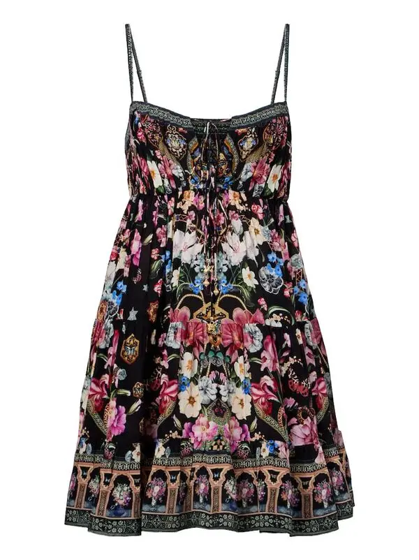 Camilla Crystal-embellished Minidress - Multicoloured