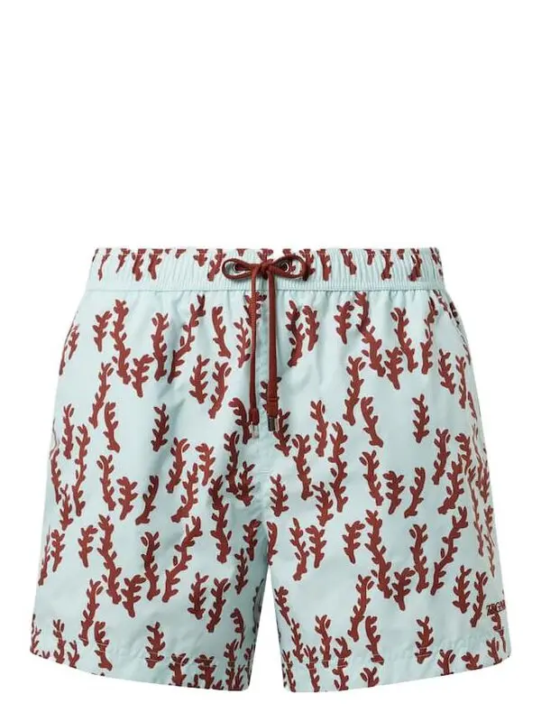 Zegna Printed Swim Trunks - Multicoloured