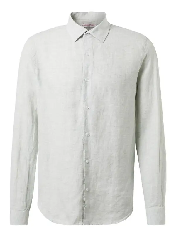 Orlebar Brown Giles Linen Shirt - Green