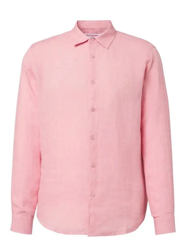 Orlebar Brown Giles Linen Shirt - Pink