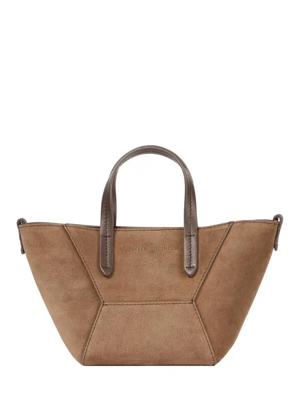 Brunello Cucinelli Bc Duo Mini Monili Tote - Brown