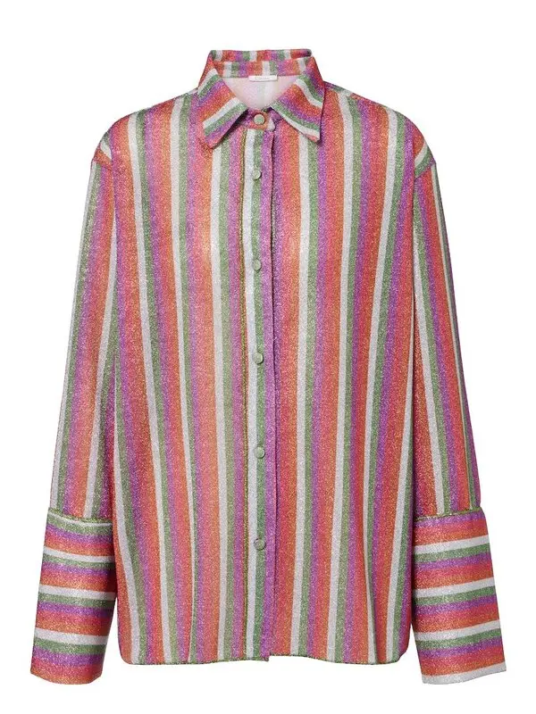 Oseree Lumière Striped Shirt - Multicoloured