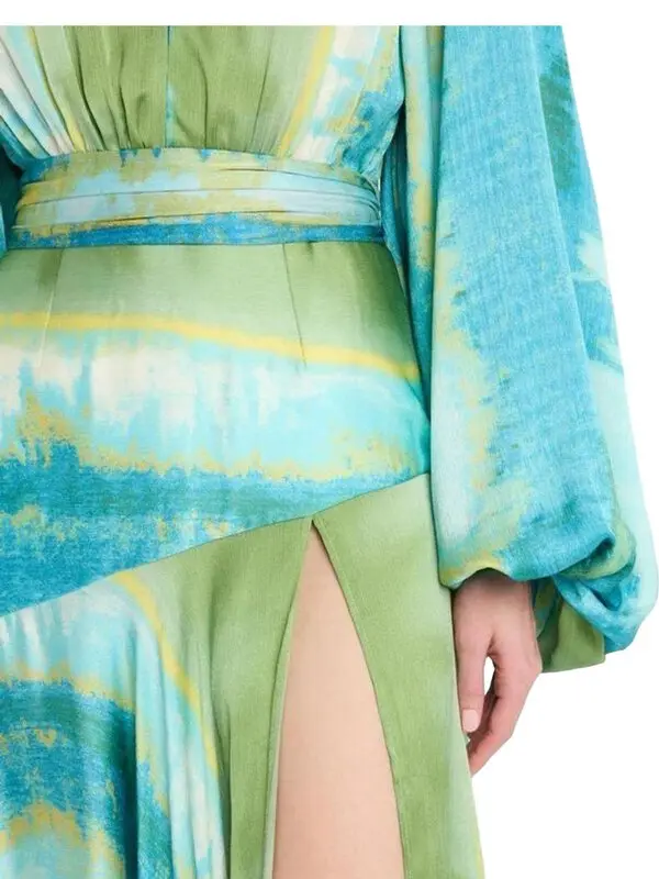 BRONX BANCO Bronx And Banco Carmen Coastal Gown - Blue Multi