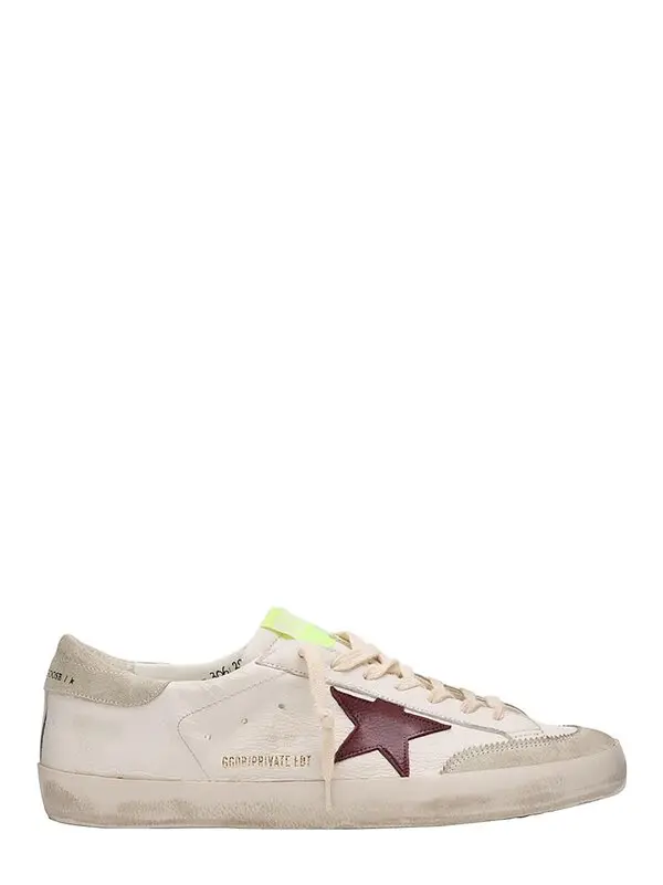 Golden Goose Superstar Low-top Sneakers - White/dk Red
