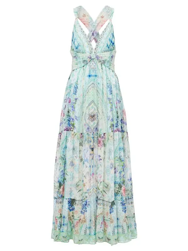Camilla Crystal-embellished Maxi Dress - Multicoloured