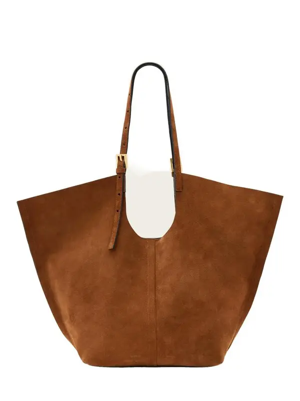 ALLSAINTS Ara Suede Tote - Brown