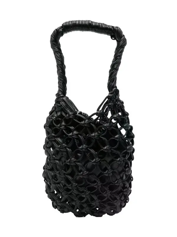 Comme Des Garçons Openwork Tote Bag - Black