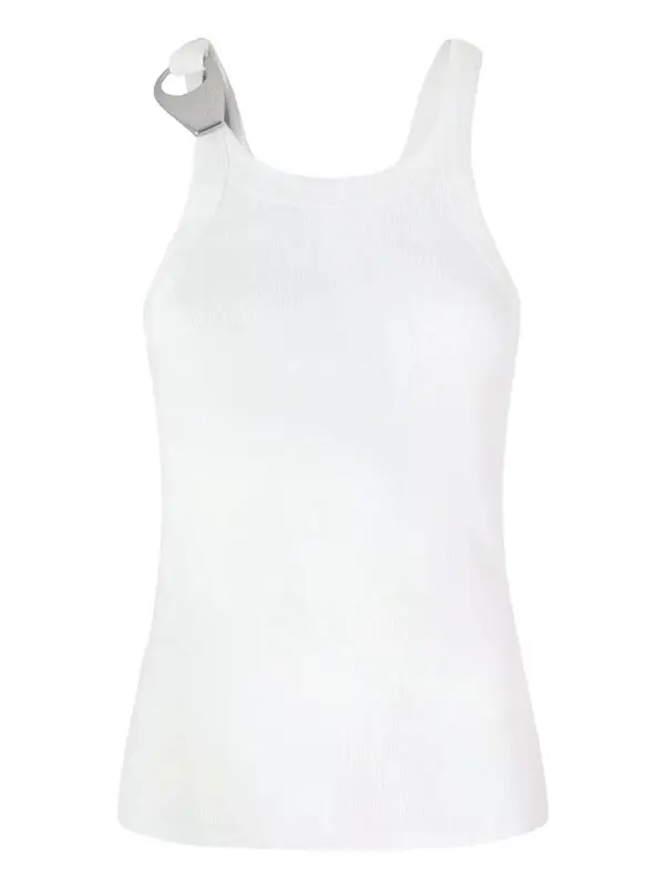 Pinko Ribbed Tank Top - White