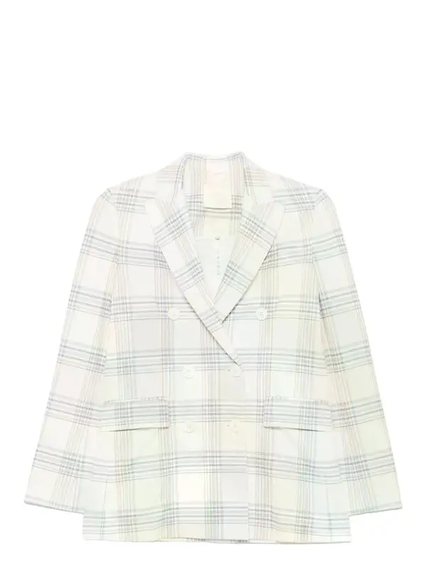 CIRCOLO 1901 Checked Blazer - Neutrals