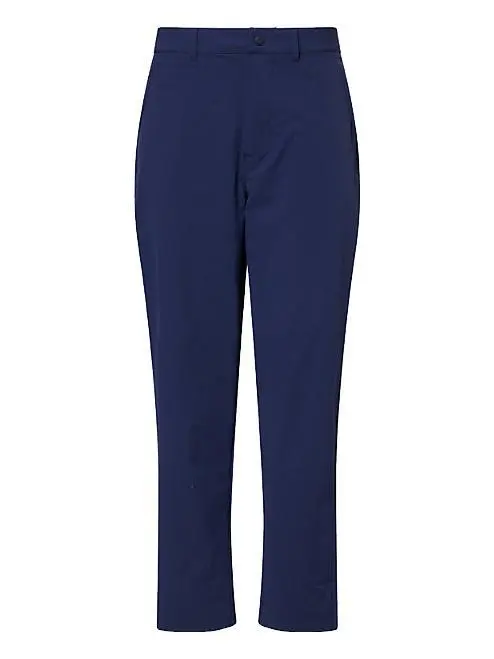 MANORS Stretch-woven Trousers With Zip Pockets - Navy