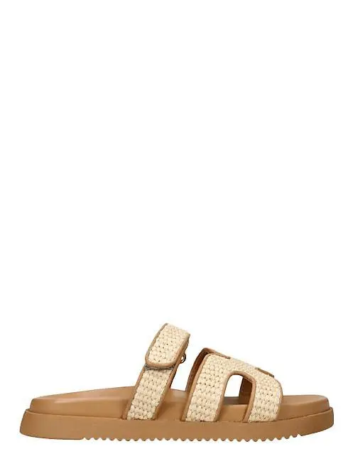Steve Madden Missile Raffia Sandals - Beige