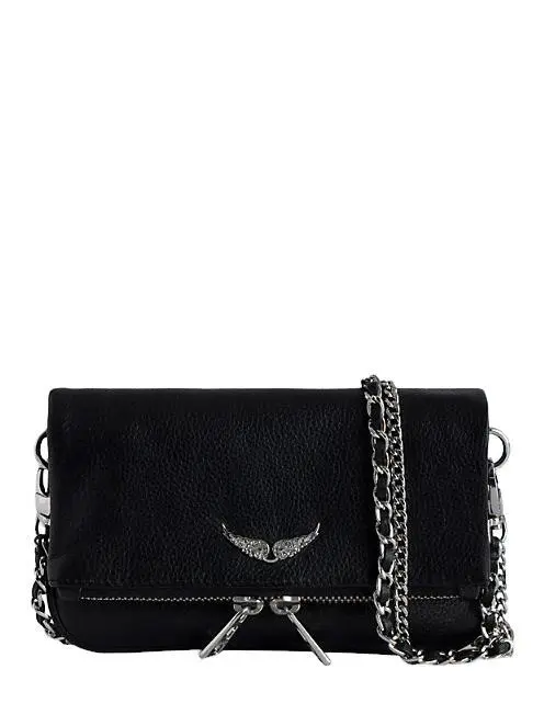 Zadig&Voltaire Rock Nano Leather Clutch - Black