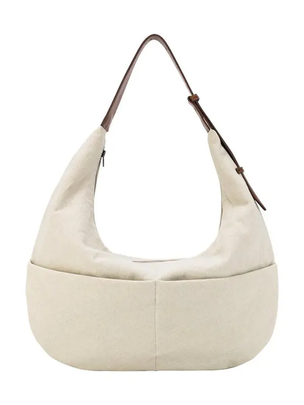HVISK Terra Denim Tote Bag - Pale Flax