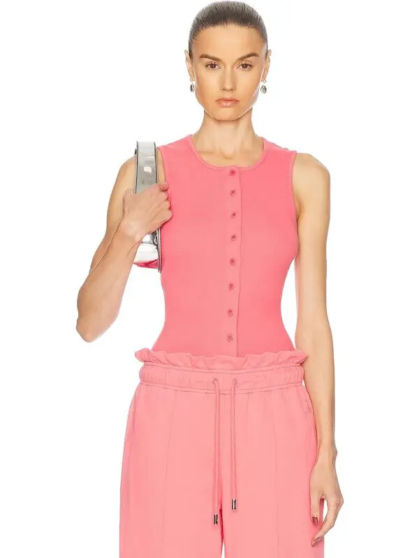 JW Anderson Buttoned Tank Top - Bubblegum