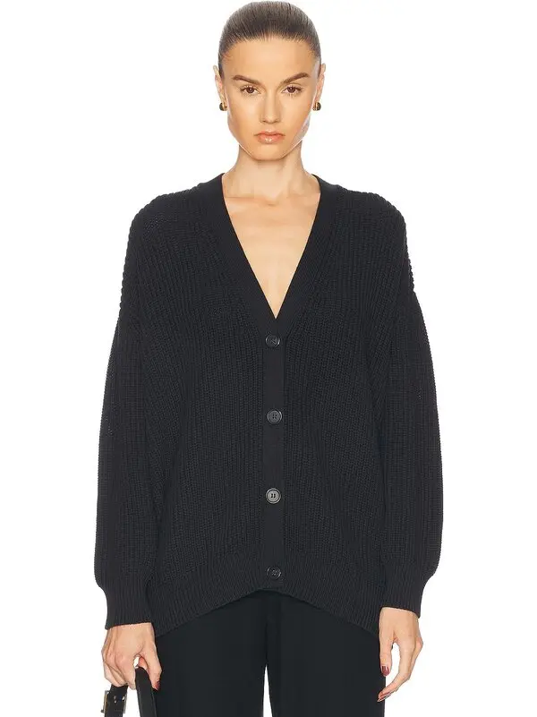 Jenni Kayne Cotton Cocoon Cardigan - Black