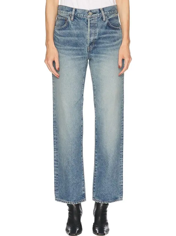 Moussy Vintage Parkchester Straight Jeans - Light Blue