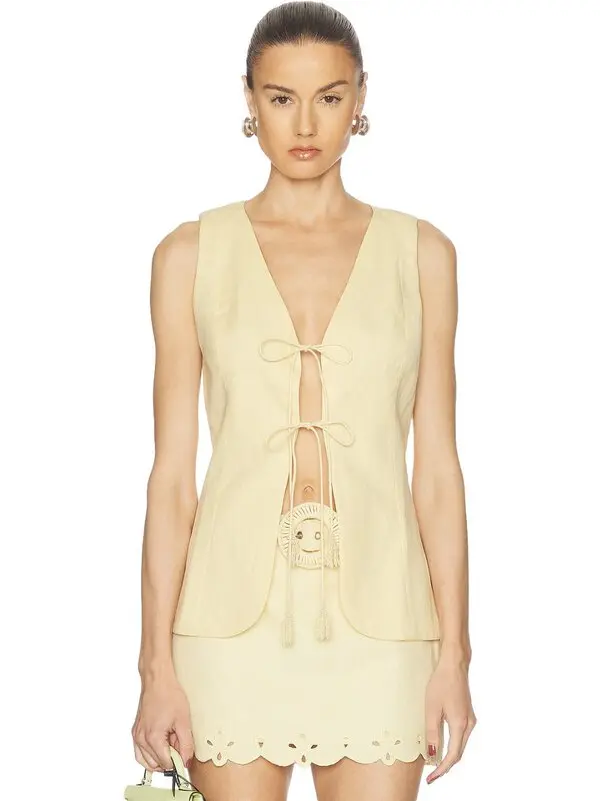 Hemant & Nandita Nain Vest - Yellow