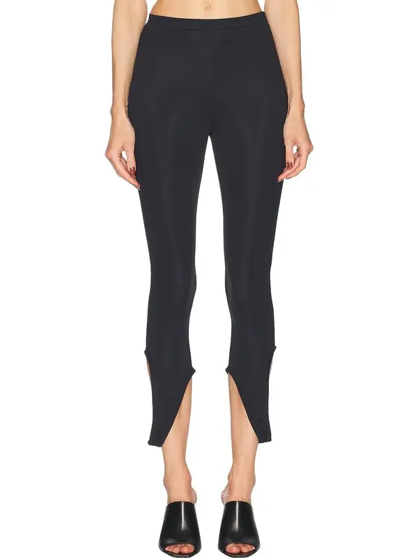 COURREGES Reversed Tech Jersey Capri - Black