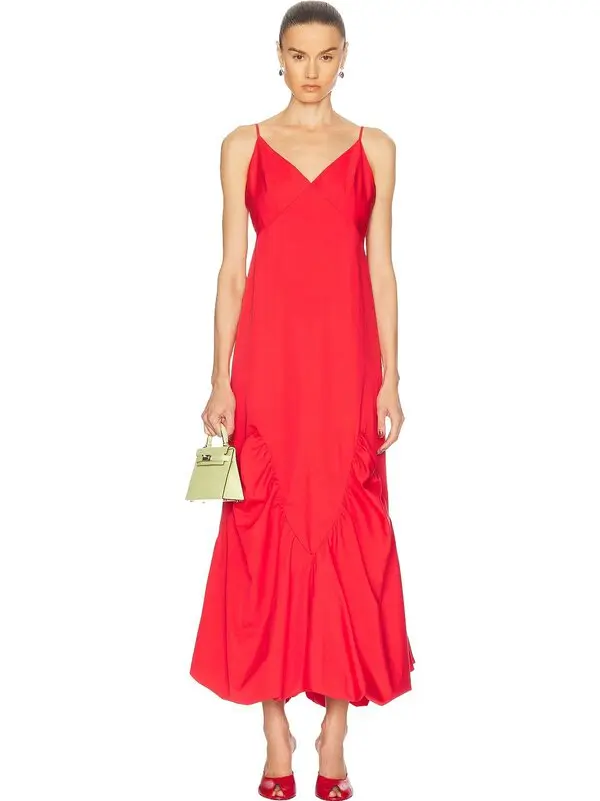 ANONLYCHILD Lucia Slip Dress - Red