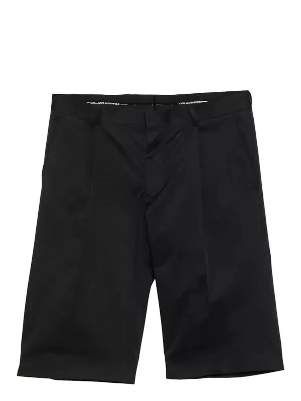 Karl Lagerfeld Pleated Shorts - Black