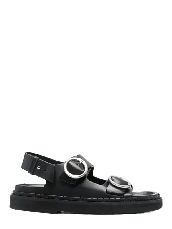Ami Leather Sandals - Black
