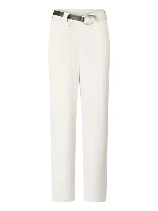 Pinko Belted Straight Trousers - Neutrals