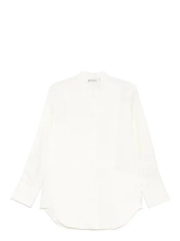 RÓHE Silk Button-down Shirt - Neutrals
