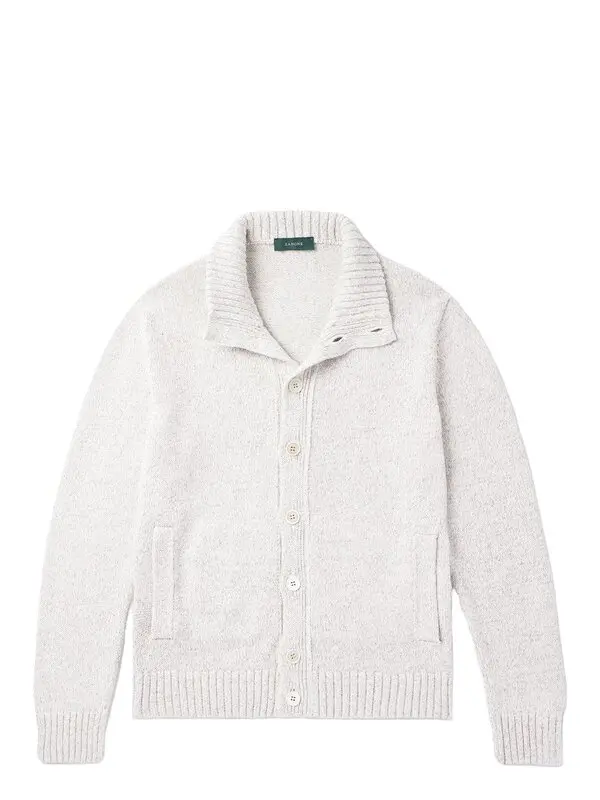 SLOWEAR Zanone Cotton Cardigan - Neutrals