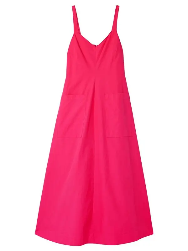 Rosie Assoulin Pocktail Cotton-poplin Midi Dress - Pink
