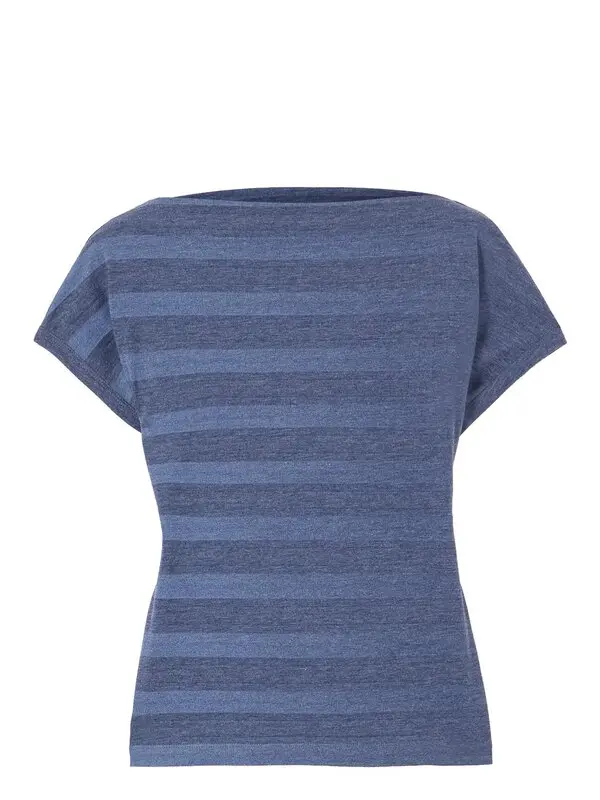 Our Legacy Sailor Striped Cotton-blend Jersey T-shirt - Blue