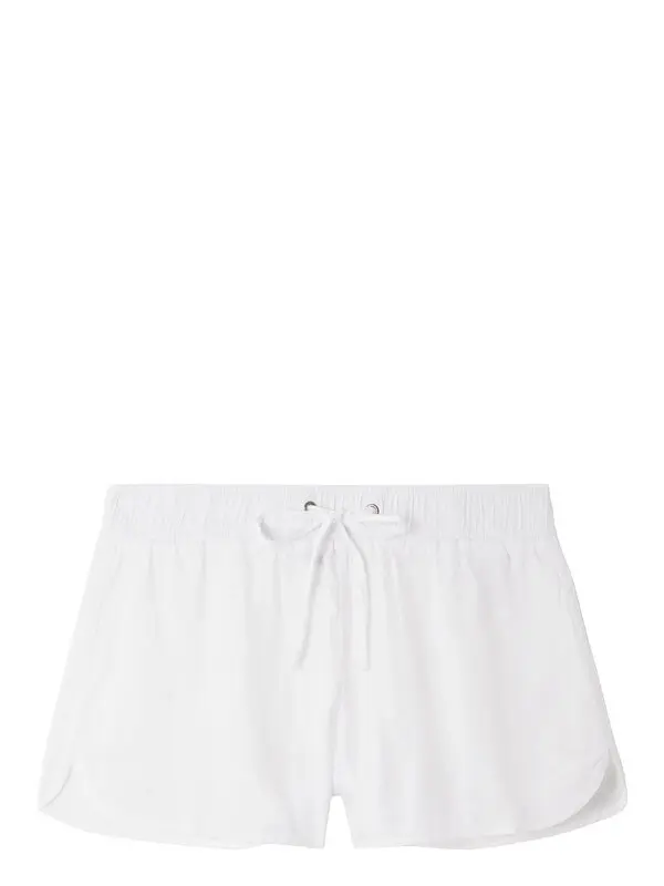 JAMES PERSE Dolphin Linen Shorts - White