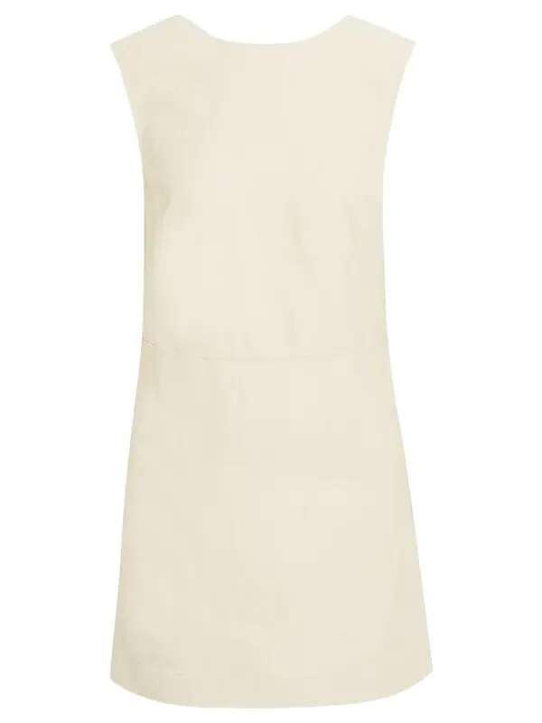 Loulou De Saison Hoya Crepe Mini Dress - Beige