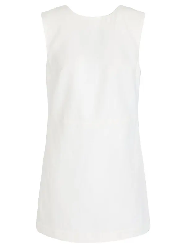 Loulou De Saison Hoya Crepe Mini Dress - White