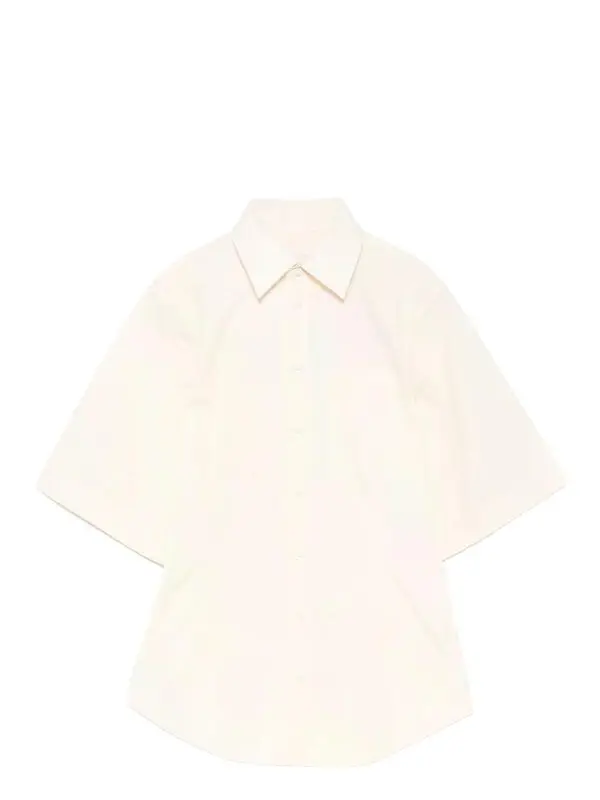 Ami Cotton Short-sleeve Shirt - Neutrals