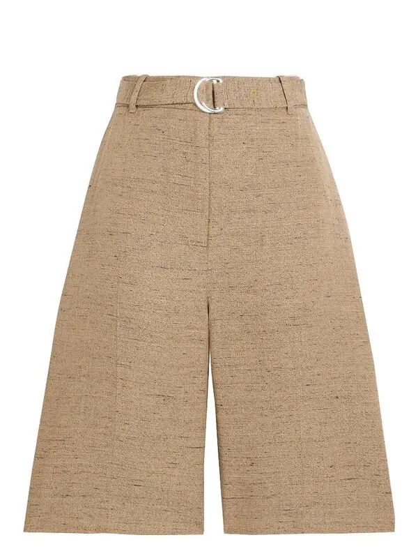 3.1 Phillip Lim Belted Tweed Shorts - Sand