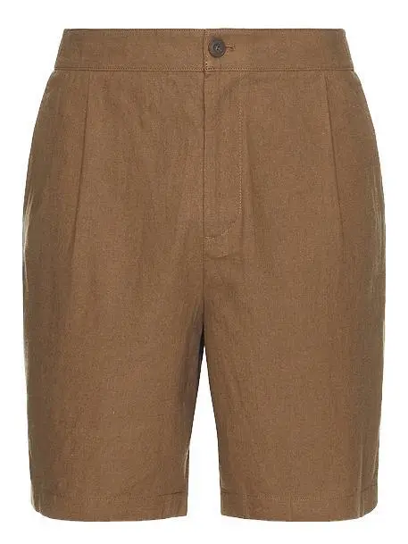 WAO Relaxed Linen Short - Brown