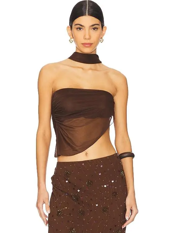 MIRROR PALAIS Deity Top - Brown