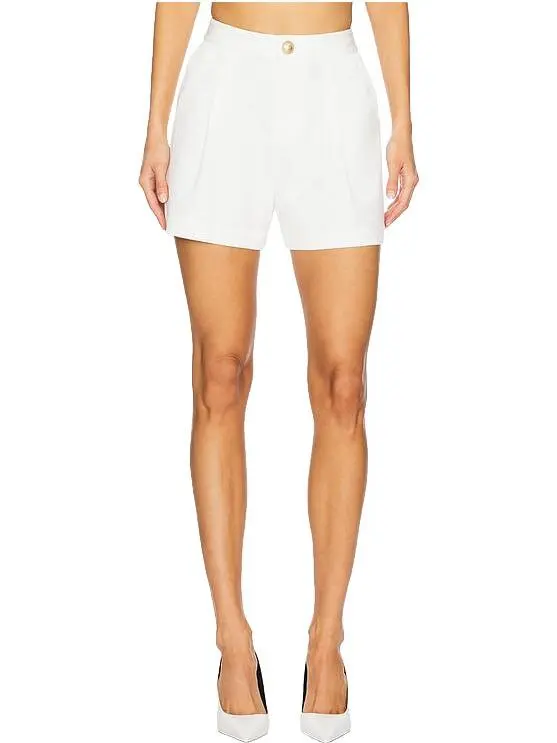 L'Agence Saige Safari Short - White