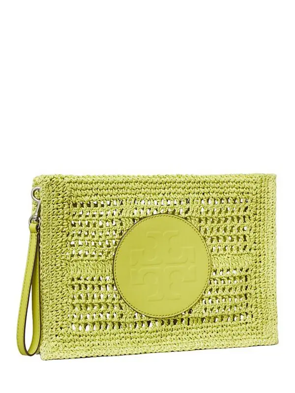 Tory Burch Ella Hand-crocheted Pouch - Citrus Green